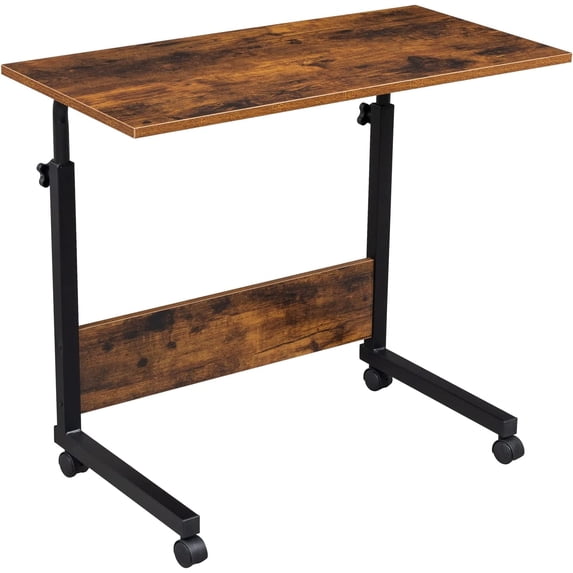 End Table,C Shaped Side Table for Couch,Rolling & Height Adjustable ...