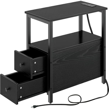 VECELO 39.2" Console Table with Charging Station, Narrow Sofa Table ...