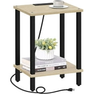 BplusZ Side Table with USB Ports and Outlets End Table with Charging ...