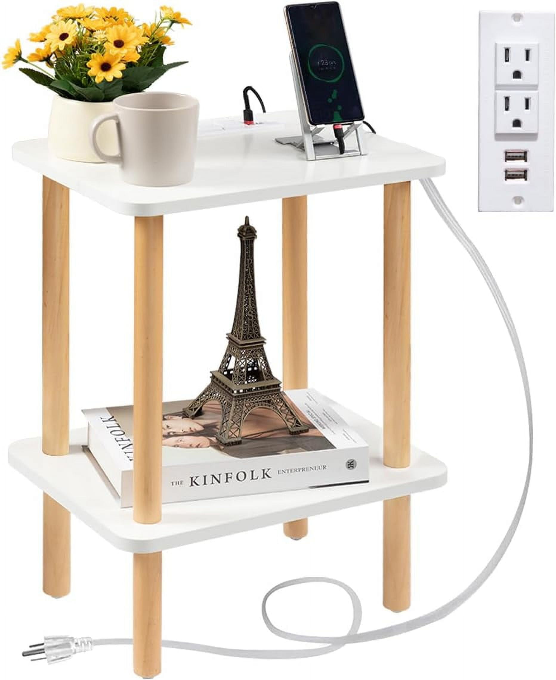 End Table with Charging Station, End Tables with USB Ports and Outlets ...