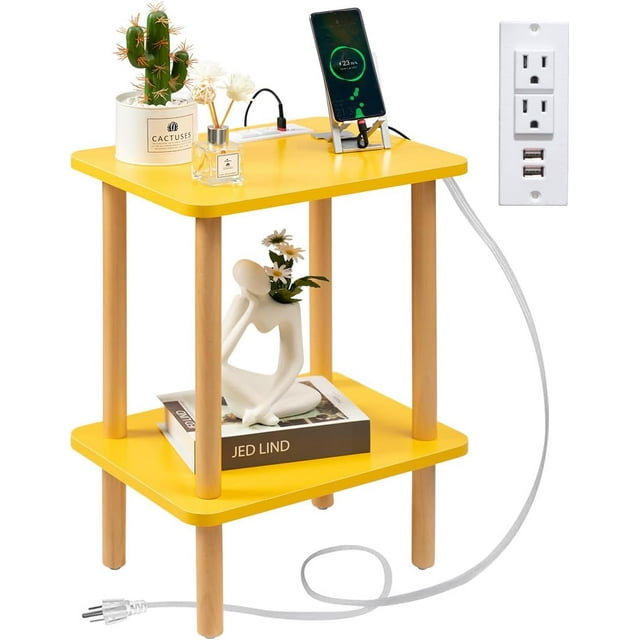 End Table with Charging Station, End Tables with USB Ports and Outlets ...