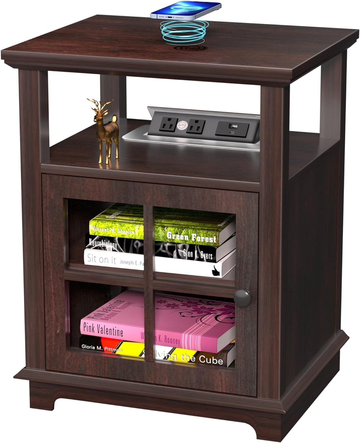 End Table, End Tables Living Room, Storage End Tables, Side Table with ...