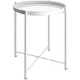 End Table,Folding Metal Side Table Waterproof Small Coffee Table Sofa ...