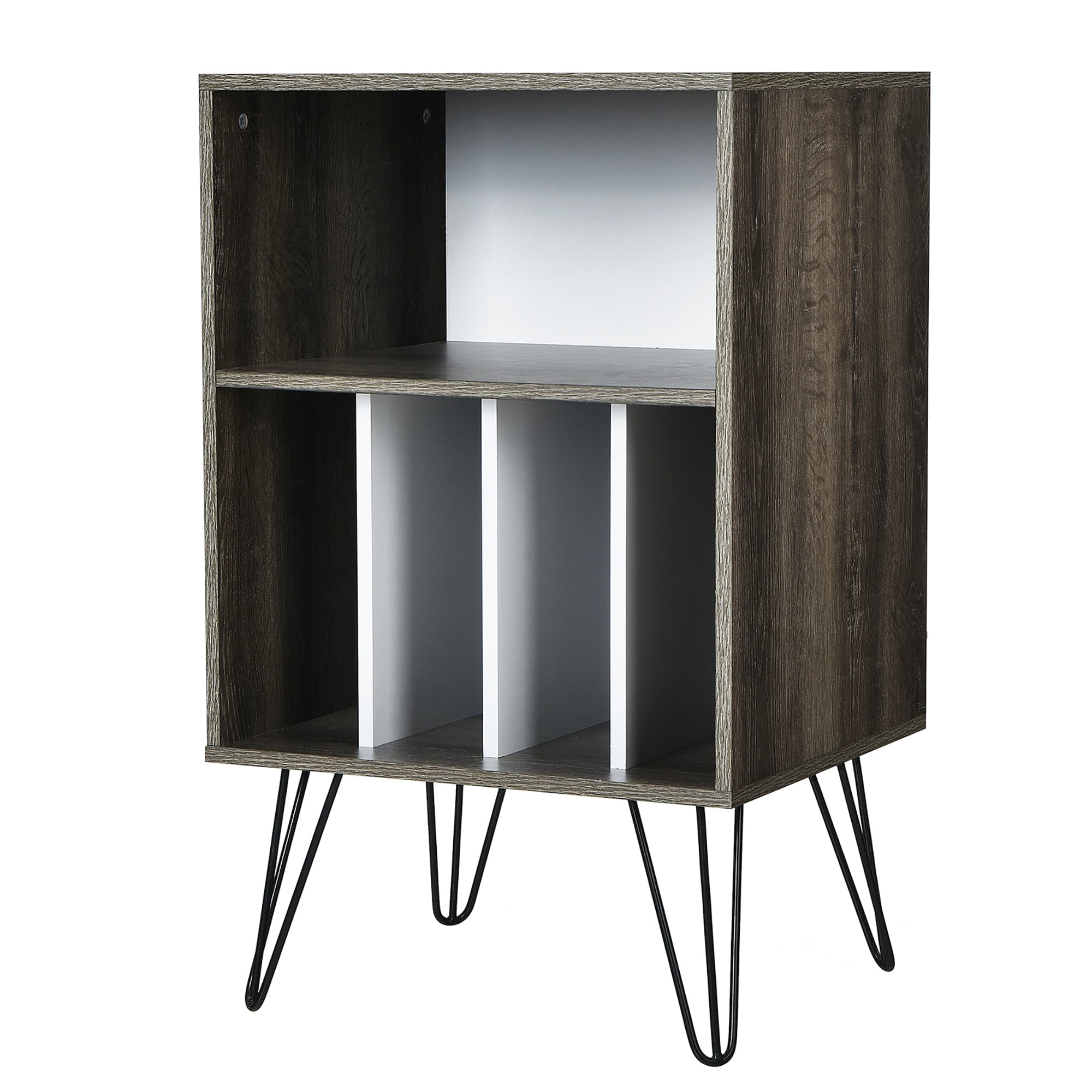 End Table Free Standing Record Player Stand Turntable Storage Cabinet ...