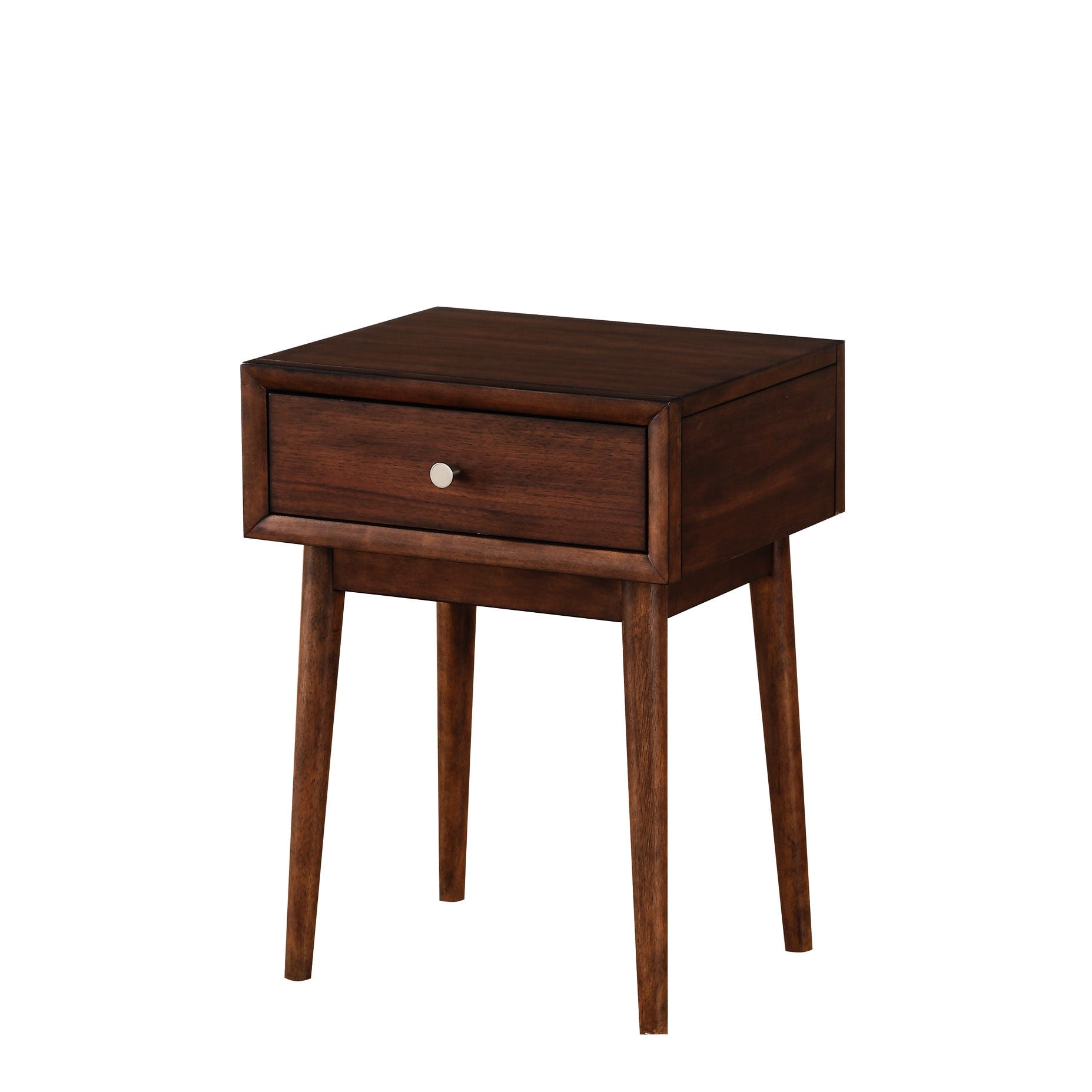 End Table | Ideal for Living Room with Drawer Storage | Made of Walnut ...