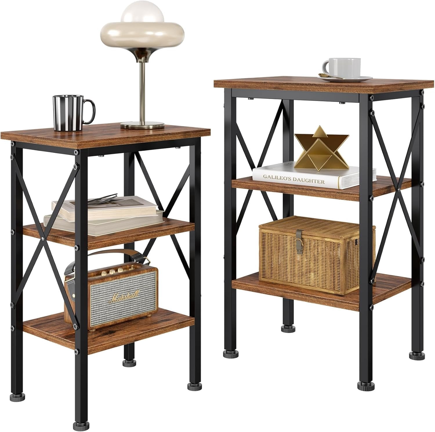 End Table Set of 2, Bedside Table, 24