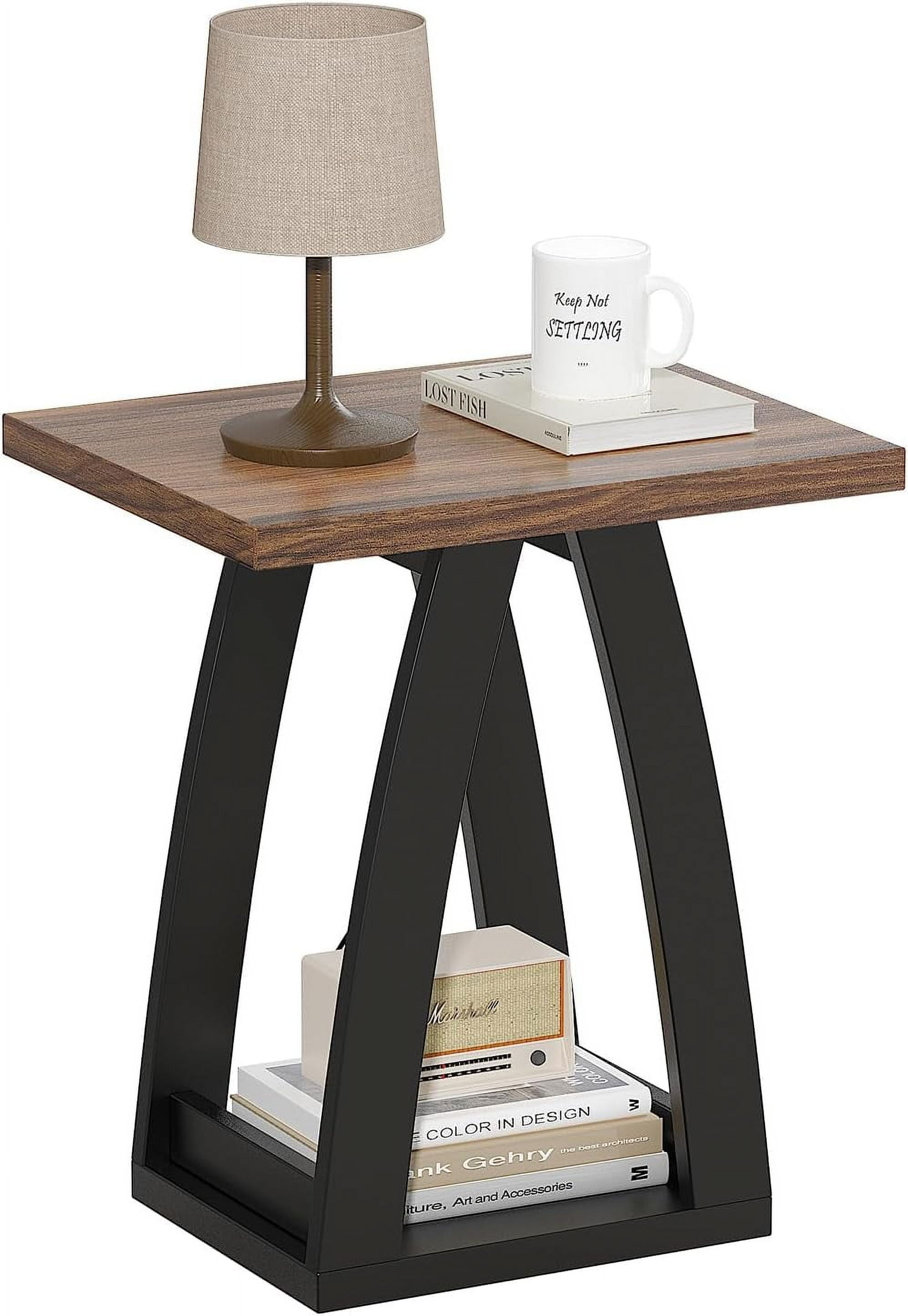 End Table, Side Table, Nightstand, Sofa Side Table with Shelf, Modern ...