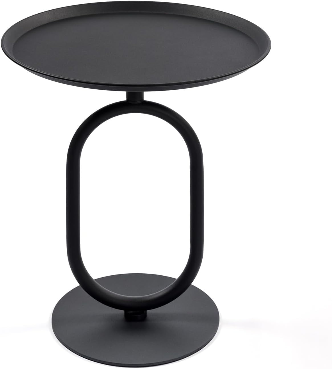 End Table Unique Lantern-Shaped Round Coffee Table, 21.3” Height ...