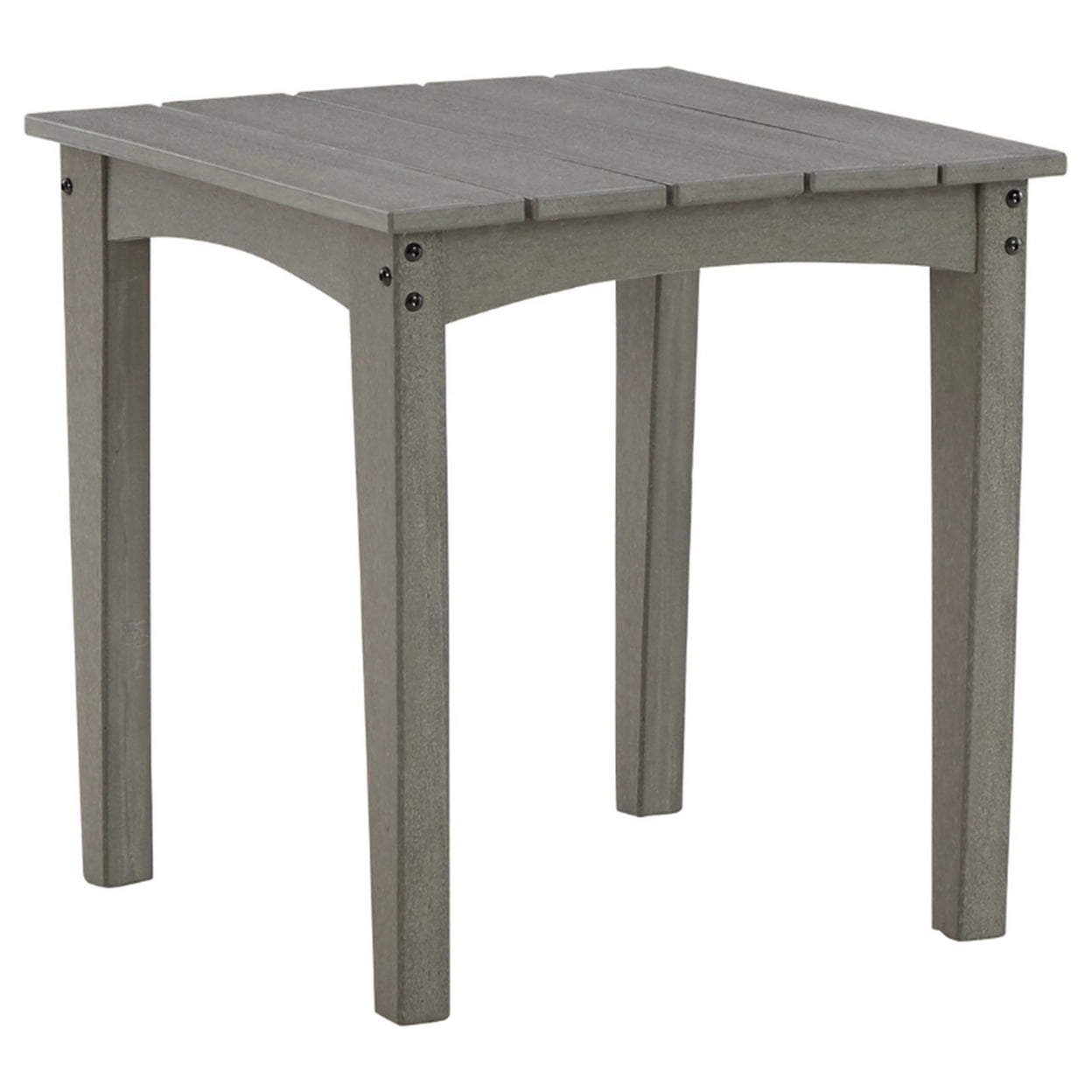 End Table with Slatted Top and Tapered Legs Gray- Saltoro Sherpi ...