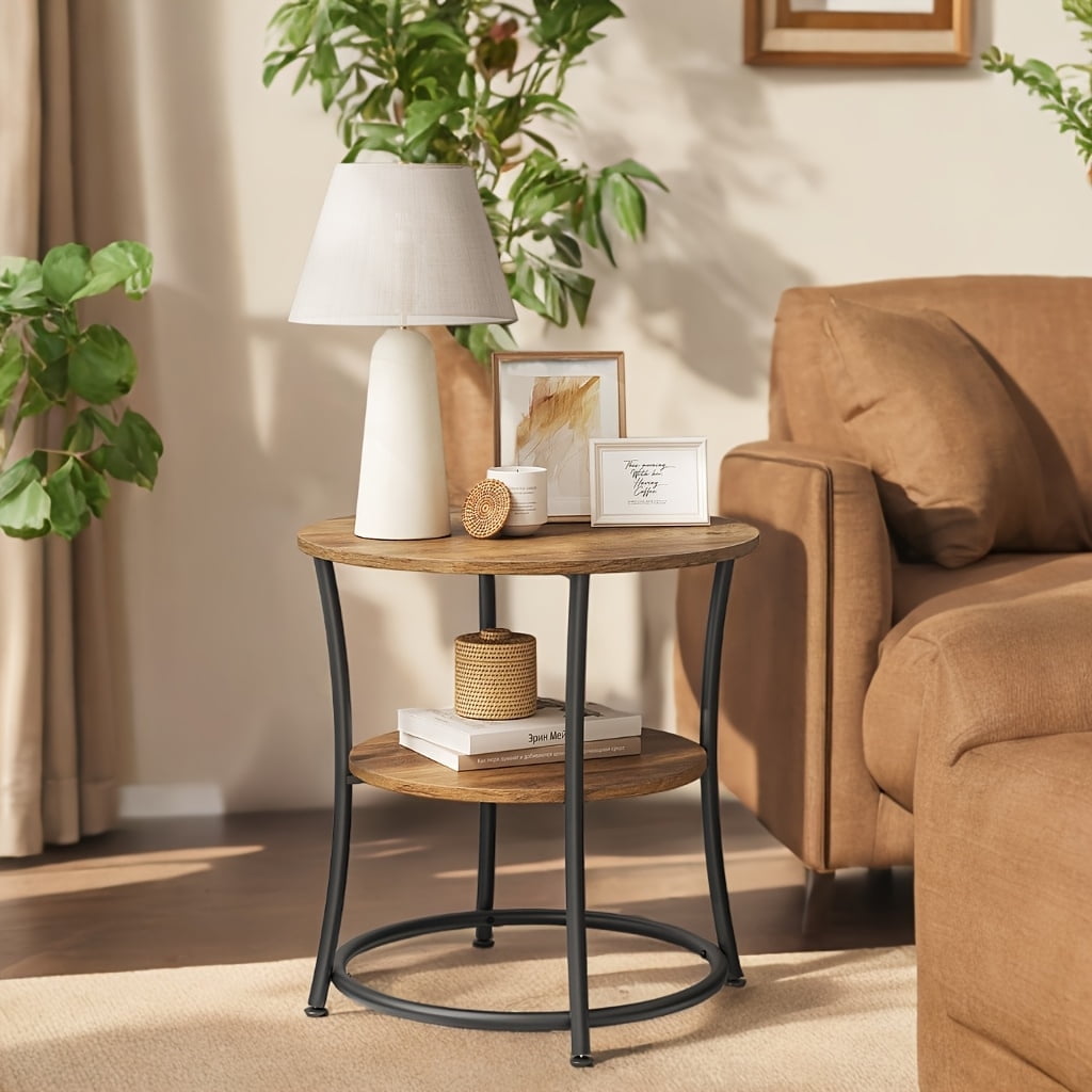 End Tables Living Room Wood End Table Round Metal Side Table Metal ...