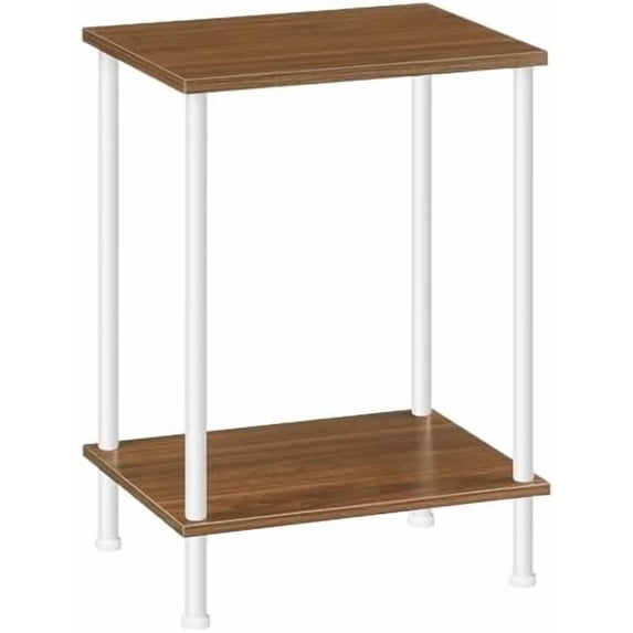 End Tables, Small Side Table, Nightstand with 2-Layer Storage Shelves ...