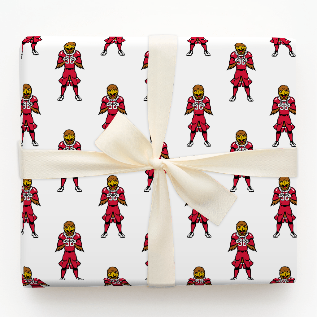 End Zone Eagle - Christmas Wrapping Paper Roll - Gift Wrap for Holidays ...