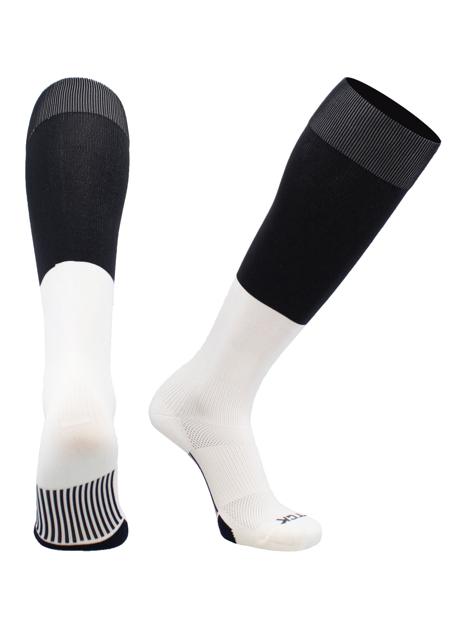 TCK Endzone Football 2-Color Socks - Black White - Walmart.com