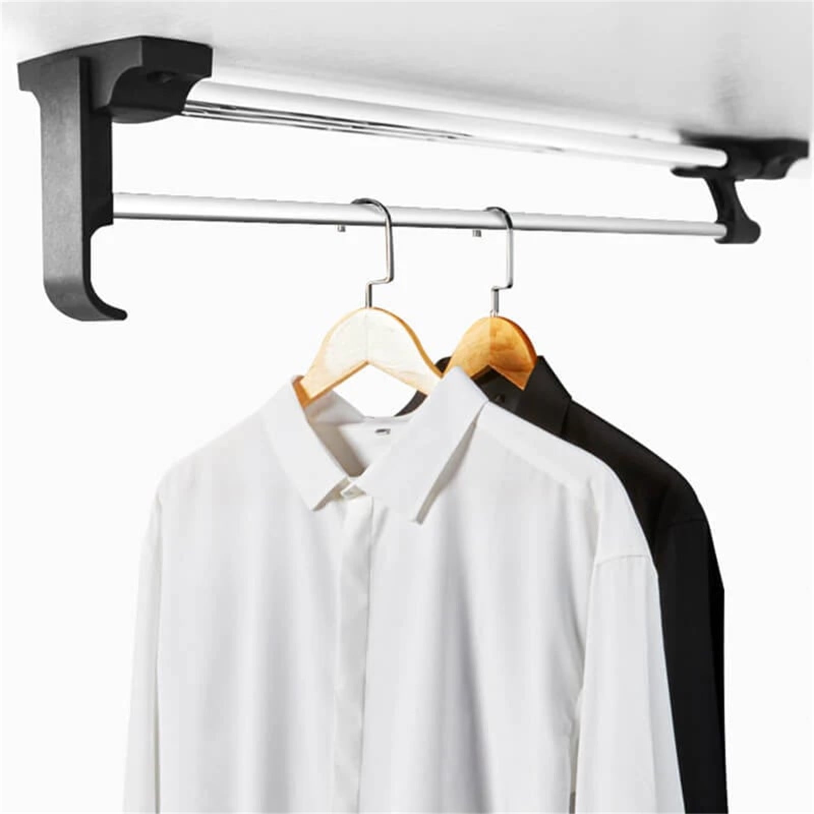 End of Year Clearance Family gifts Retractable Closet Pull Out Rod ...