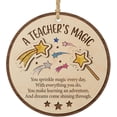 End of Year Gifts for Teachers Ornament - A Teacher's Magic Wooden ...