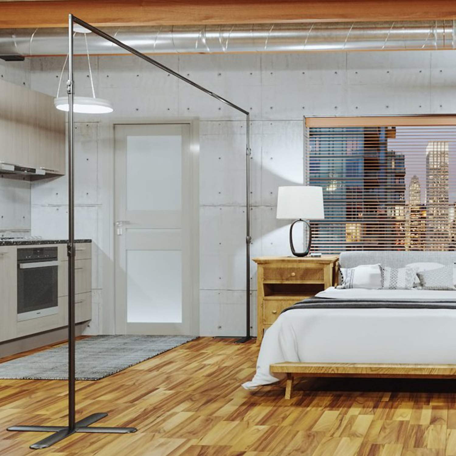 End2End Divider Stand - Medium - 7Ft 6In To 12Ft Wide, Black - Walmart.com