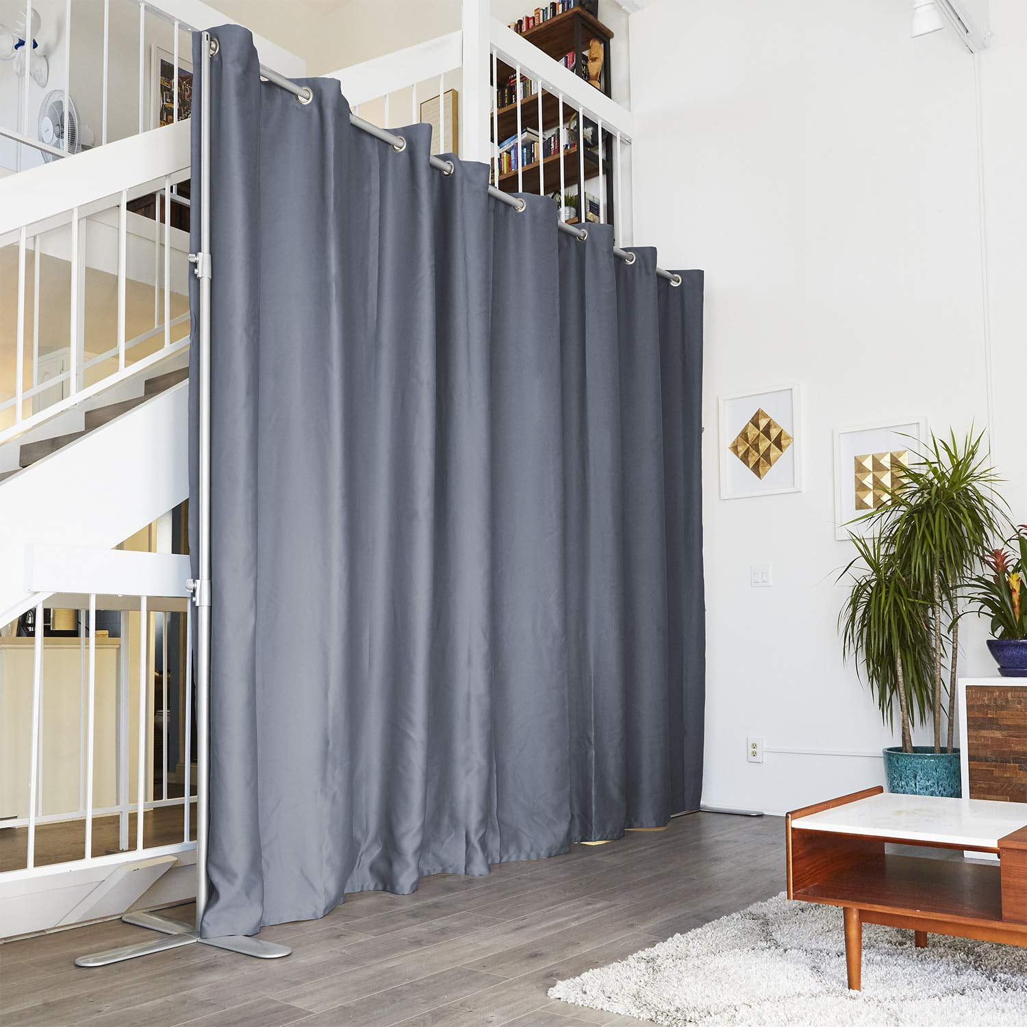 End2End Room Divider Kit, Medium, 8ft x 7ft 6in-12ft, Gray - Walmart.com