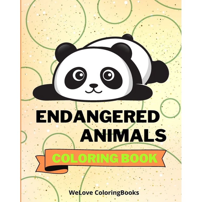 endangered animals coloring book