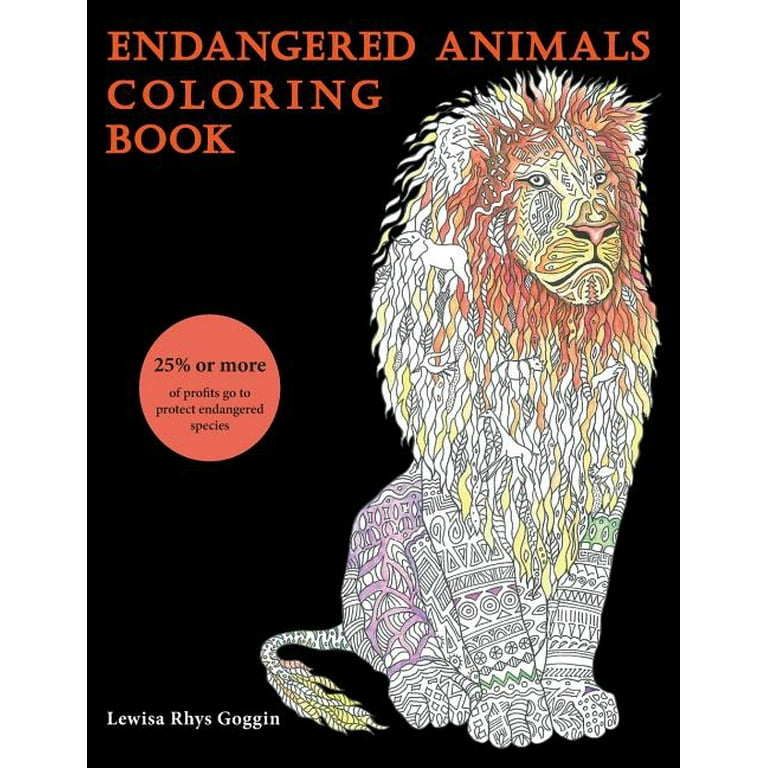 endangered animals coloring book