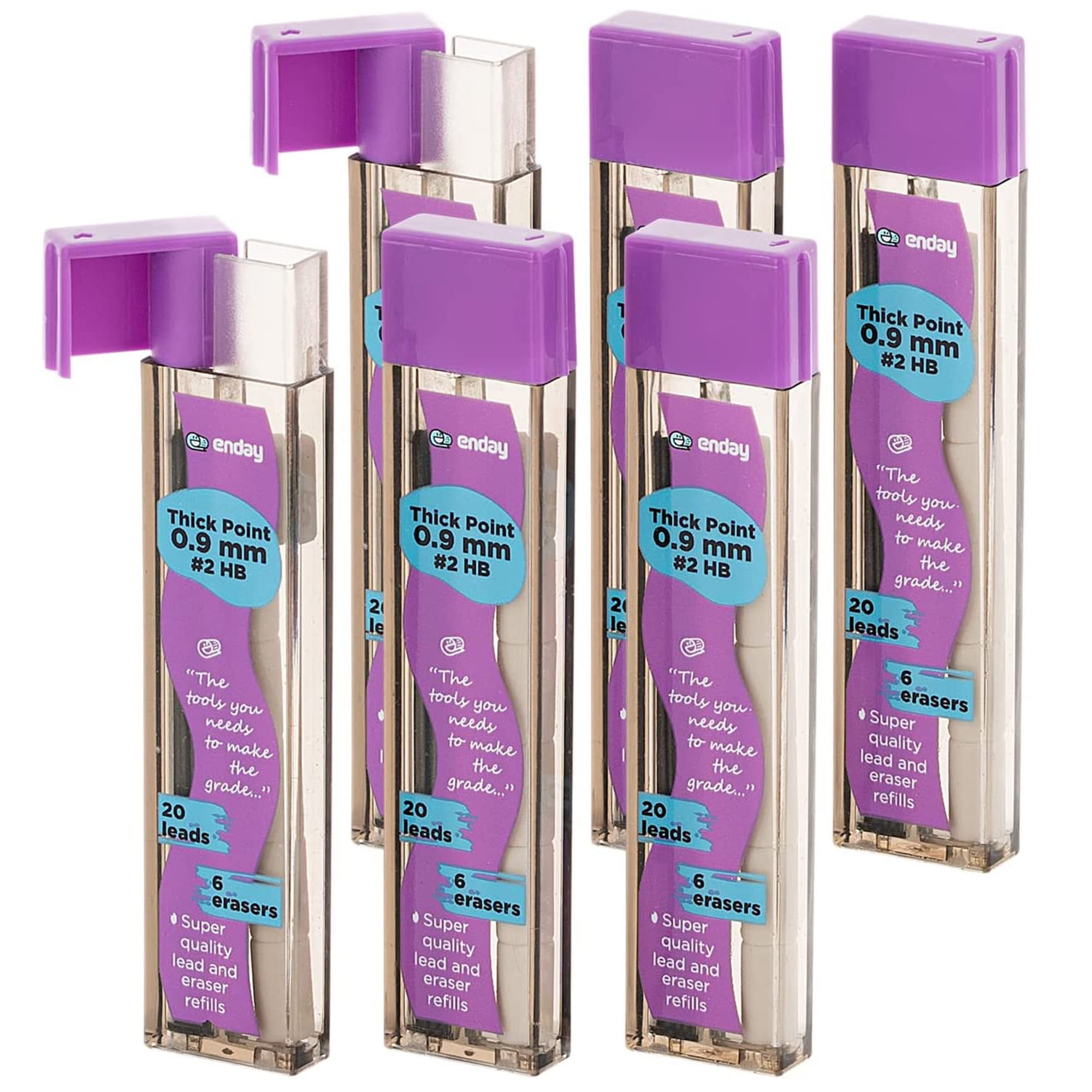 Enday 0.9mm Lead Refill with Erasers for Mechanical Pencils Quality ...