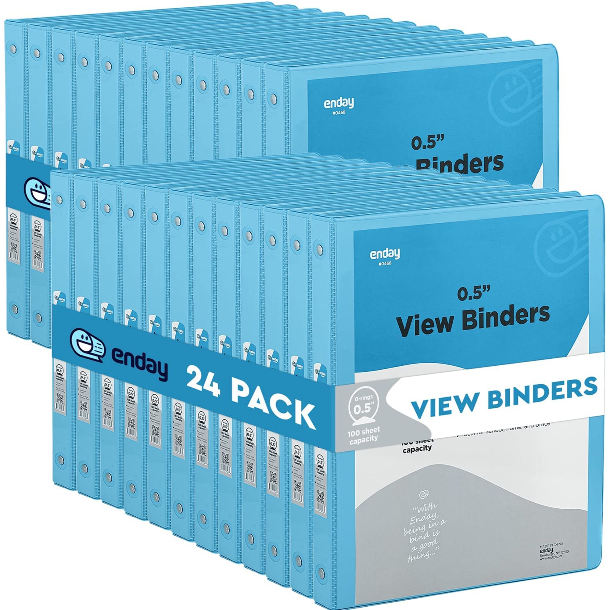 Enday 1/2 Inch Binder 3 Ring Binders with Pockets for Home, Office ...