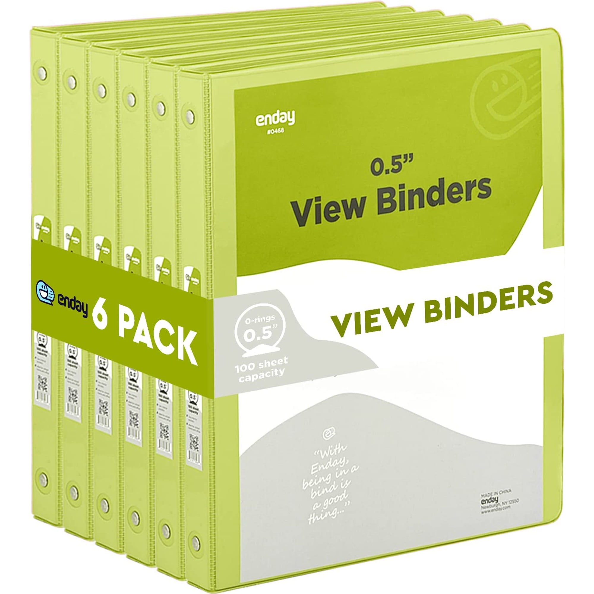 Enday 1/2 Inch Binder 3 Ring Binders with Pockets for Home, Office ...