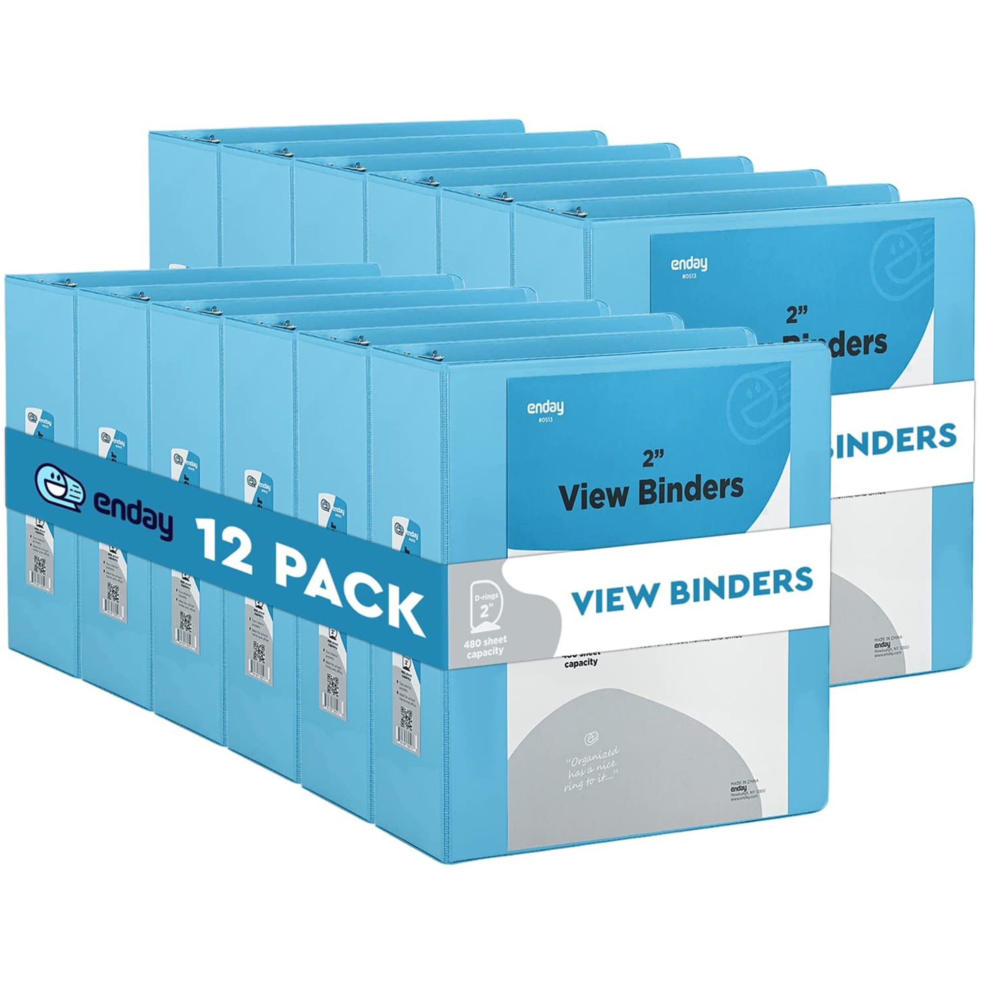 Enday 2 Inch Binder 3 Ring Binders with Pockets for Home, Office ...