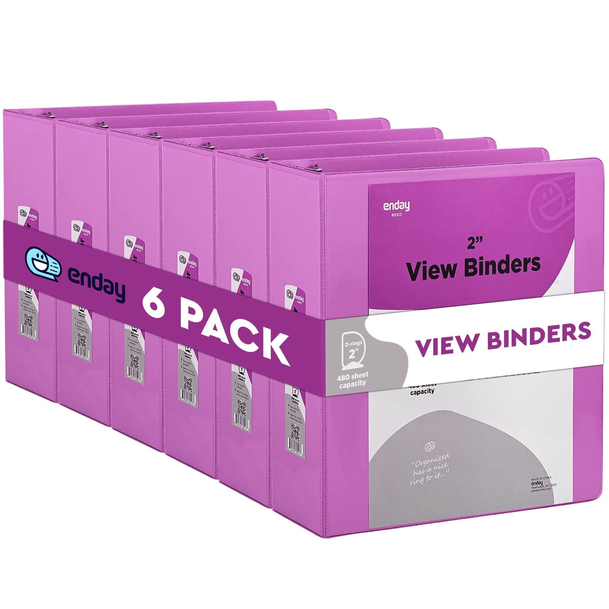Enday 2 Inch Binder 3 Ring Binders with Pockets for Home, Office ...
