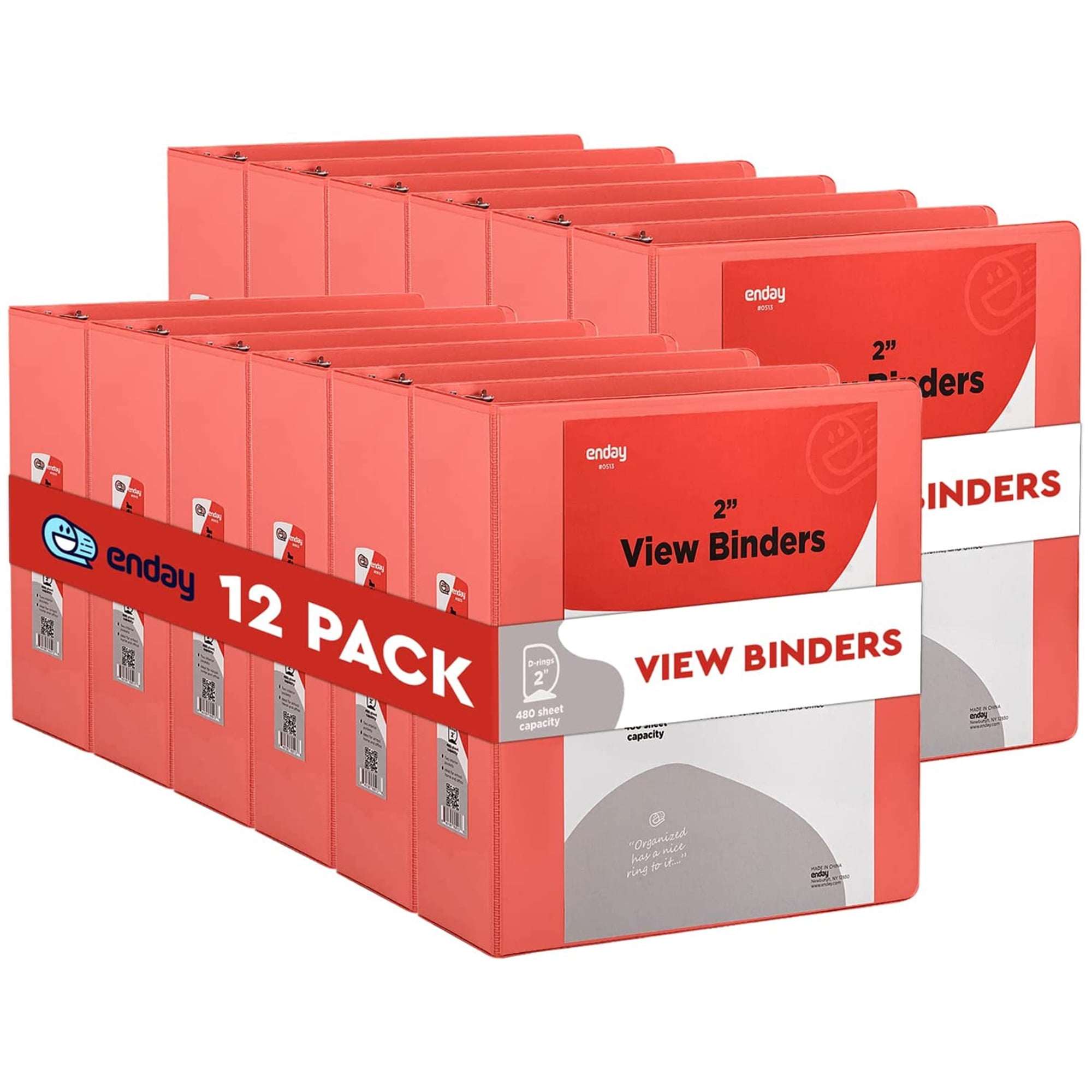Enday 2 Inch Binder 3 Ring Binders with Pockets for Home, Office ...
