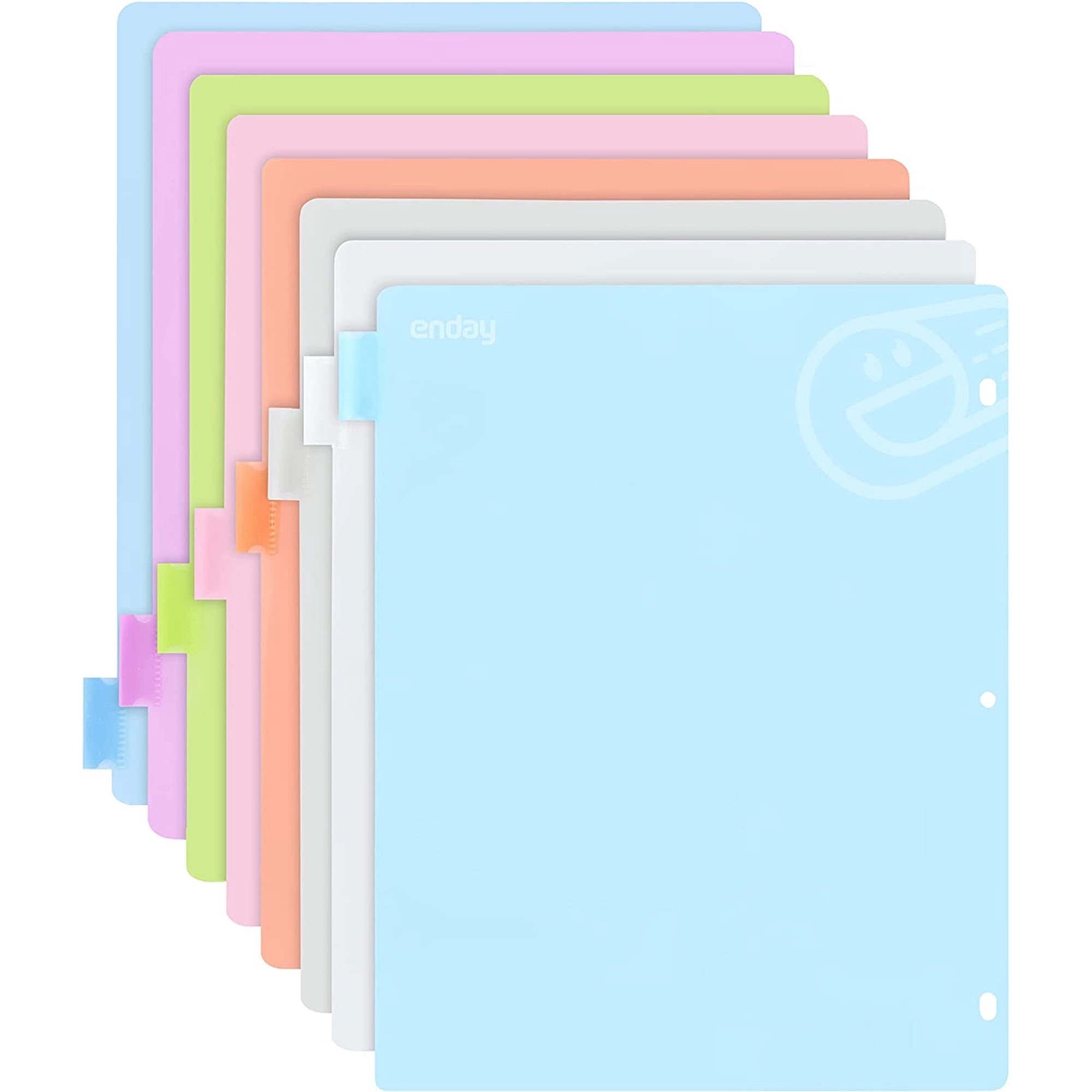 Enday 3 Ring Binder Dividers, Plastic Subject Page Separators ...
