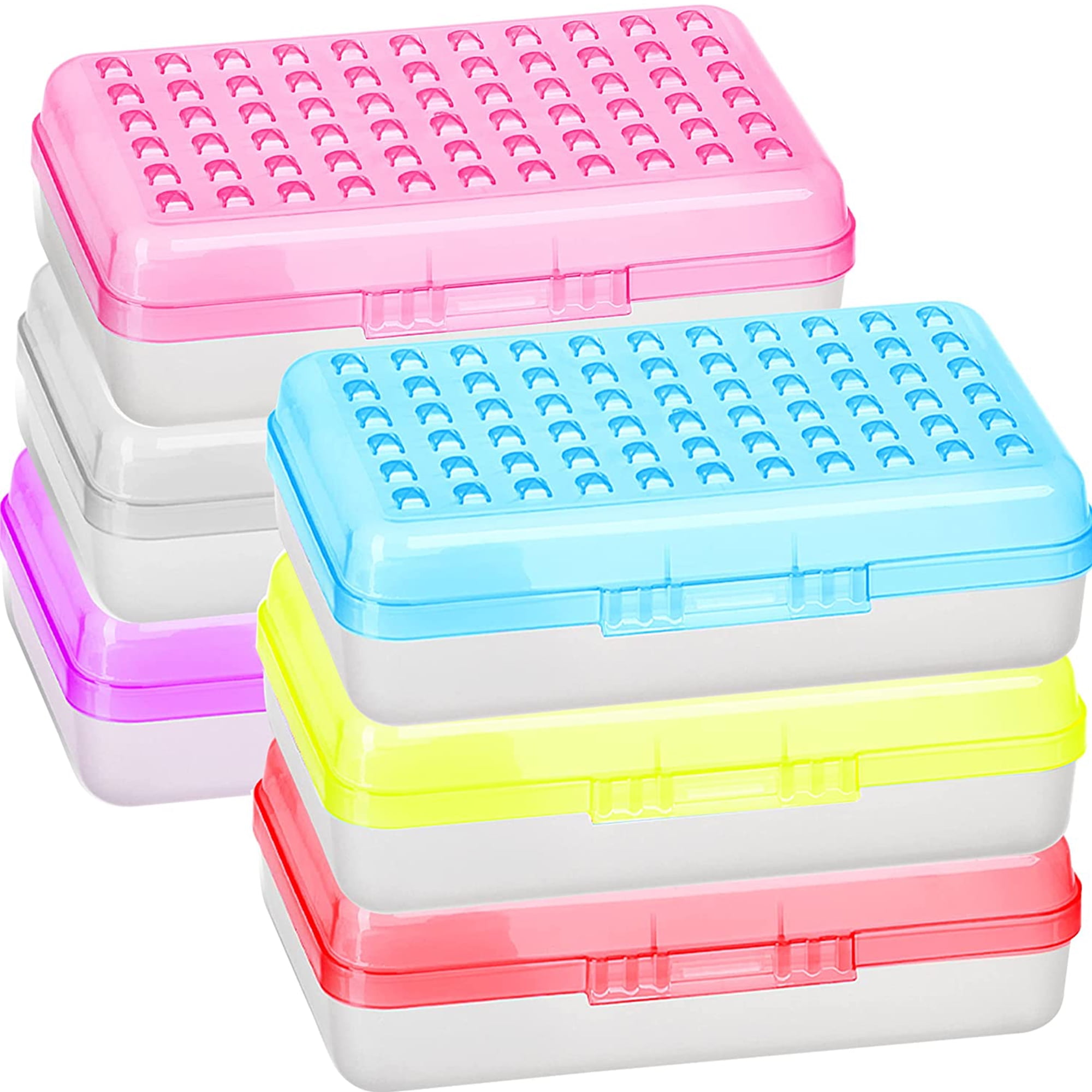 Enday Dots Pencil Cases with Snap Tight Lid, Multicolor, 6 Count, 6 ...