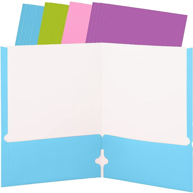 Enday Folders with Pockets 2 Pocket Folders with Holes for 3 Ring ...