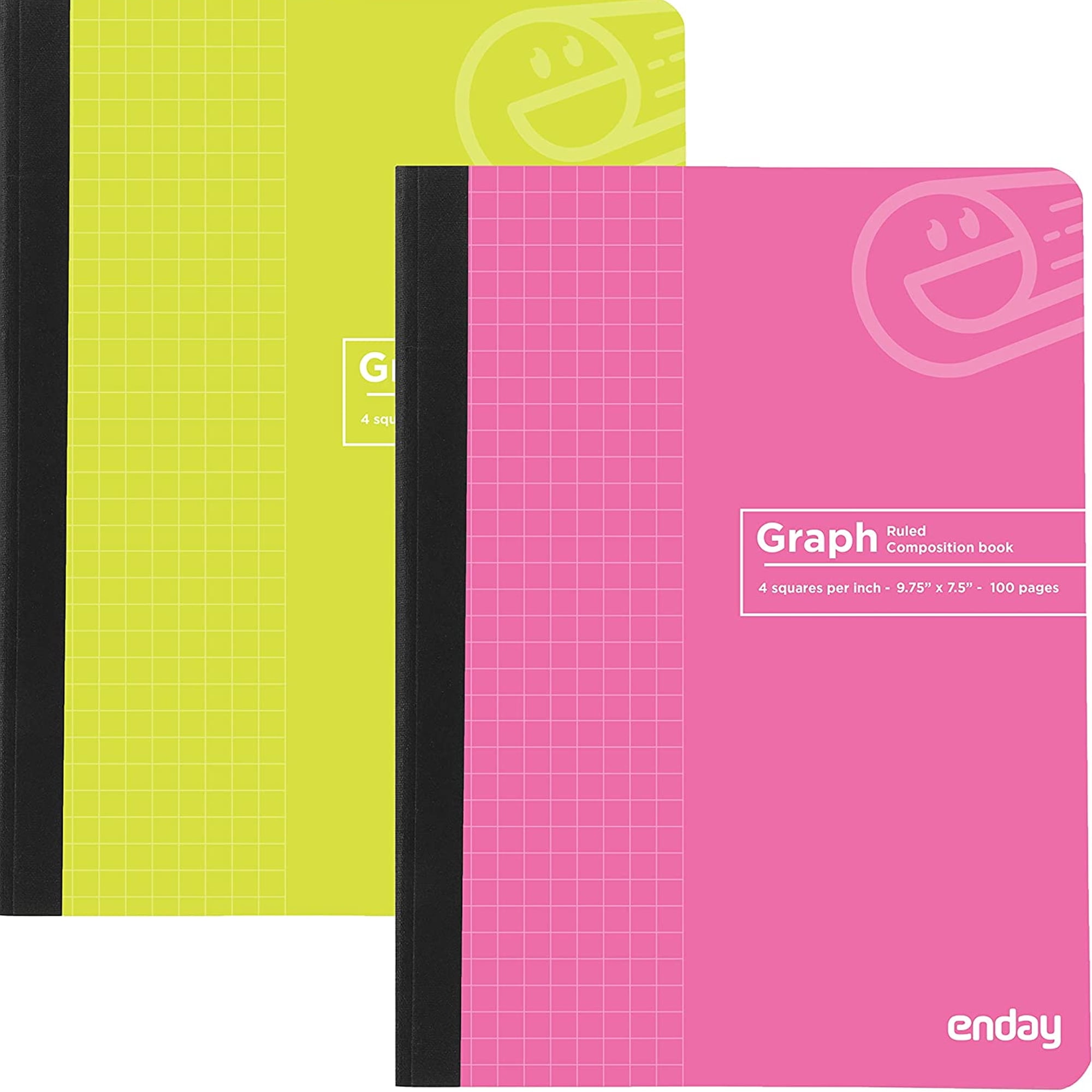 Enday Graph Paper Composition Notebook Hard Cover Grid Note Book Yellow ...