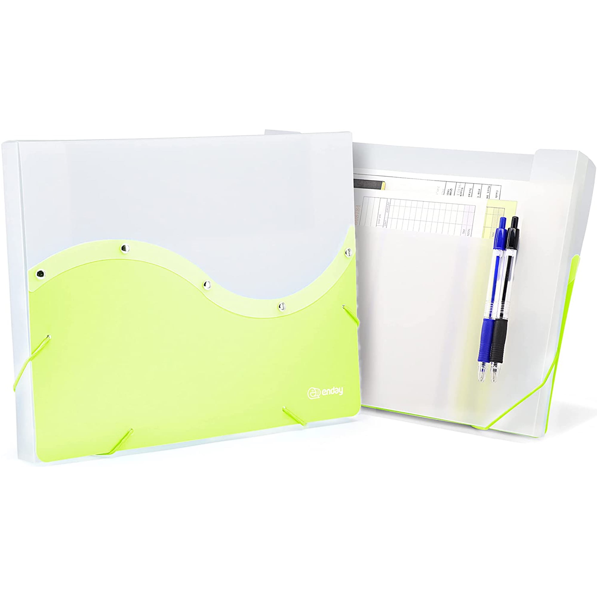 Enday Green Document Holder A4 Paper Plastic File Folder Organizer with ...