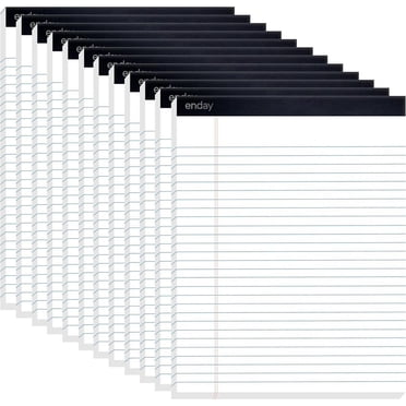 AllWays Plaza Blue Legal Pad Note Pads 8.5 x 11 inch, Wide Ruled Clear ...