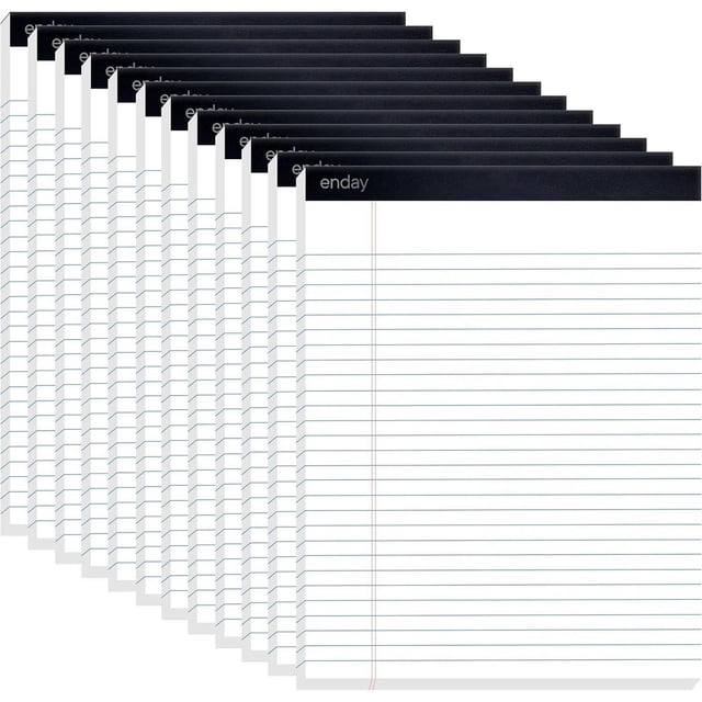 Enday Legal Pads 8.5 x 11 Inch, 50 Sheets per Notepad, Note Pads, Legal ...