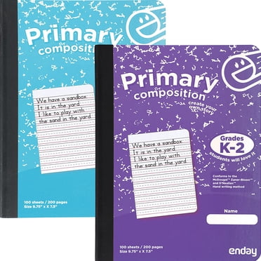 BAZIC Early Kids Ruled Lines Notebook, Primary Journal Composition Book ...