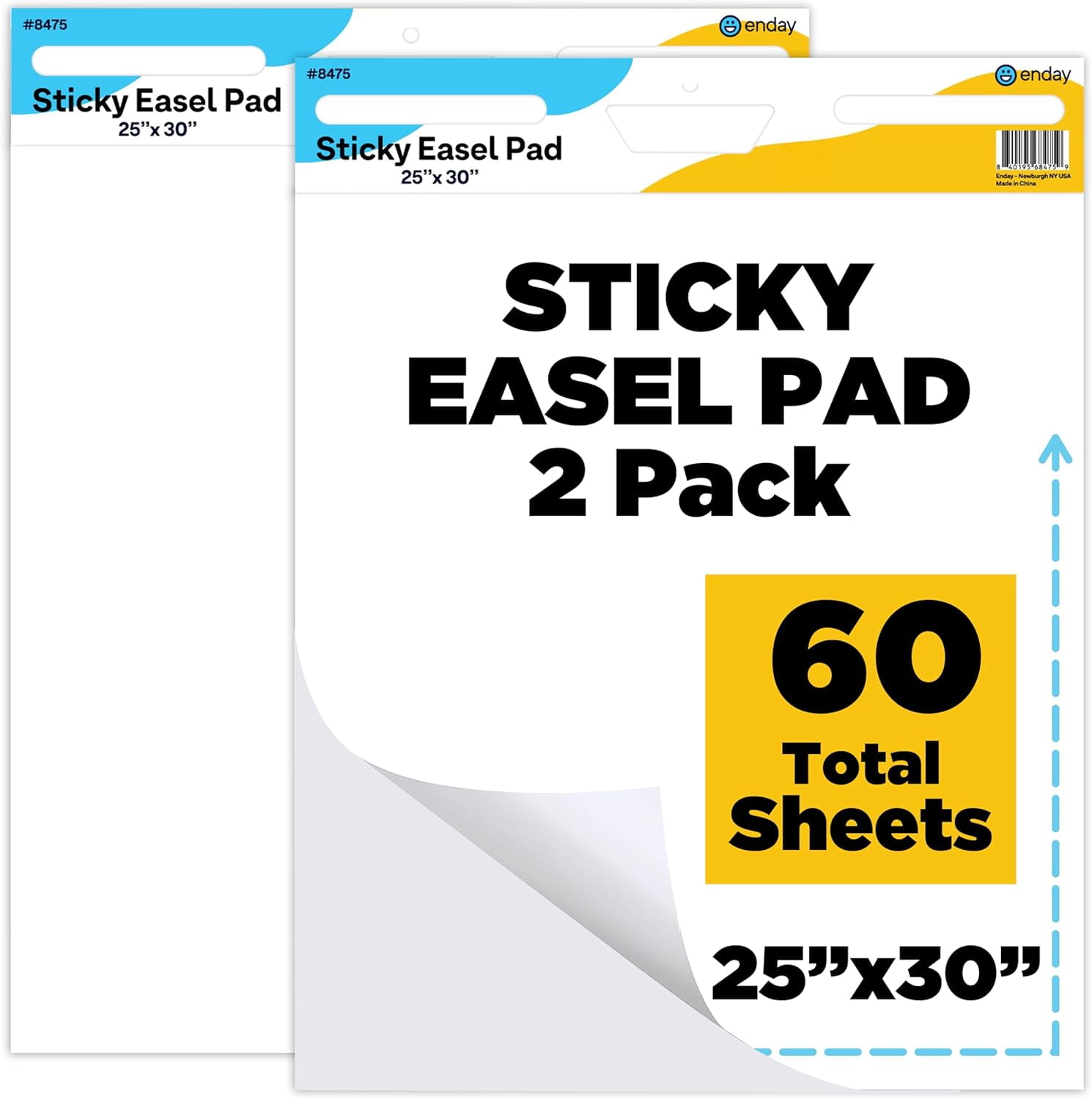 Enday Sticky Easel Pads 25"x 30" (2 Pack) - Anchor Chart Paper, Chart ...