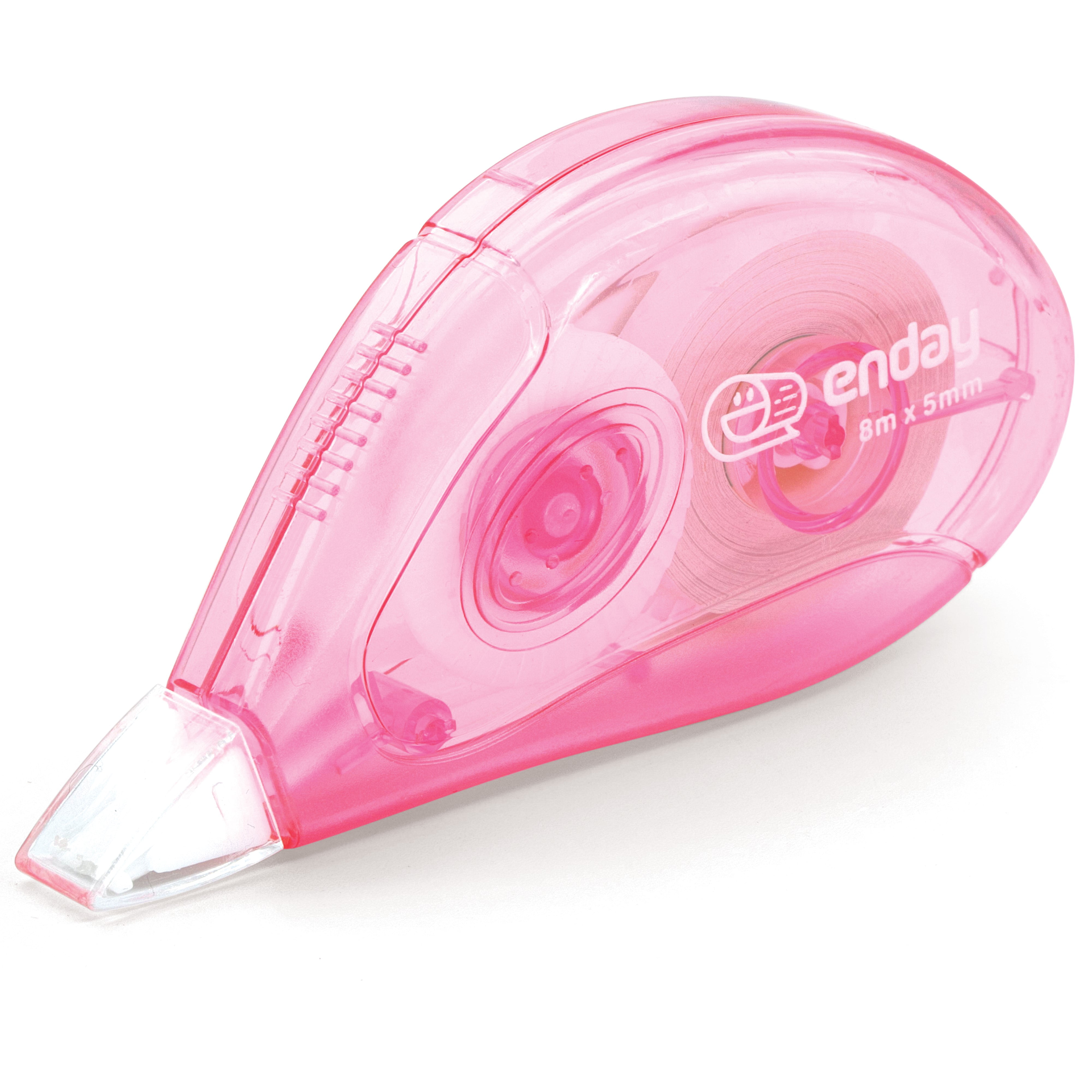 Enday White Out Correction Tape, Pink Dispenser White Out Tape, Easy to ...
