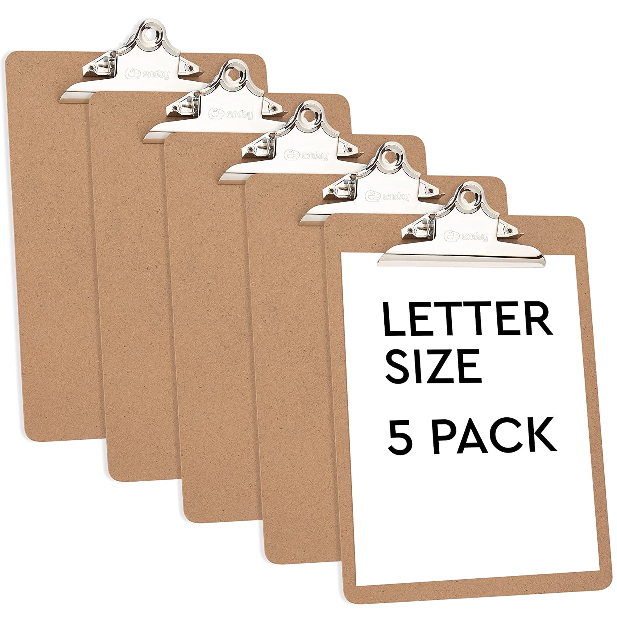 Enday Wood Clipboard Heavy Duty Letter Size Clipboards for School ...
