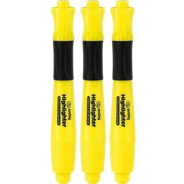 Universal Desk Highlighter, Chisel Tip, Fluorescent Yellow, Dozen ...