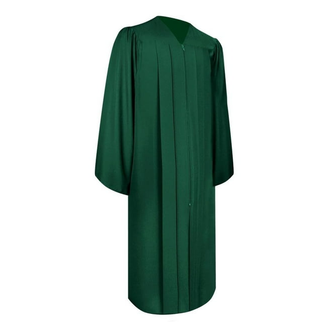 Endea Graduation Matte Hunter Green Graduation Gown - Walmart.com