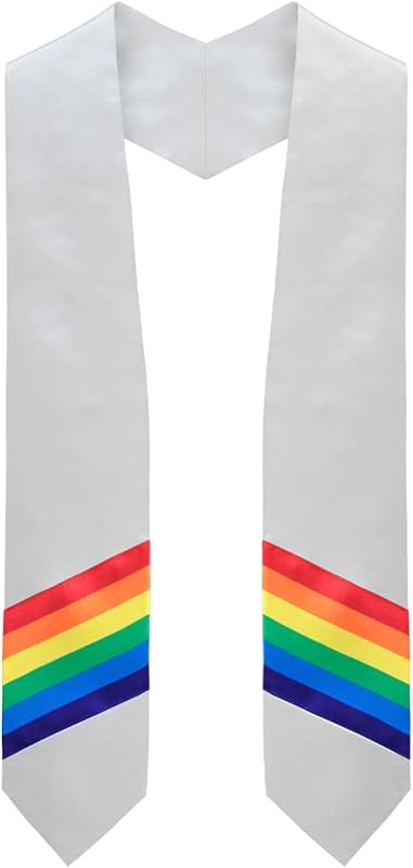Endea Graduation Rainbow LGBTQ+ Gay Pride Stole - Walmart.com