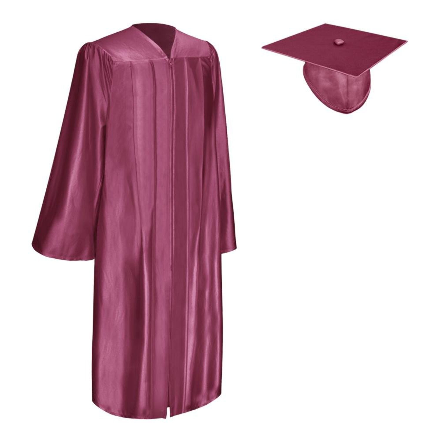 Endea Graduation Shiny Garnet Graduation Gown Cap - Walmart Business ...