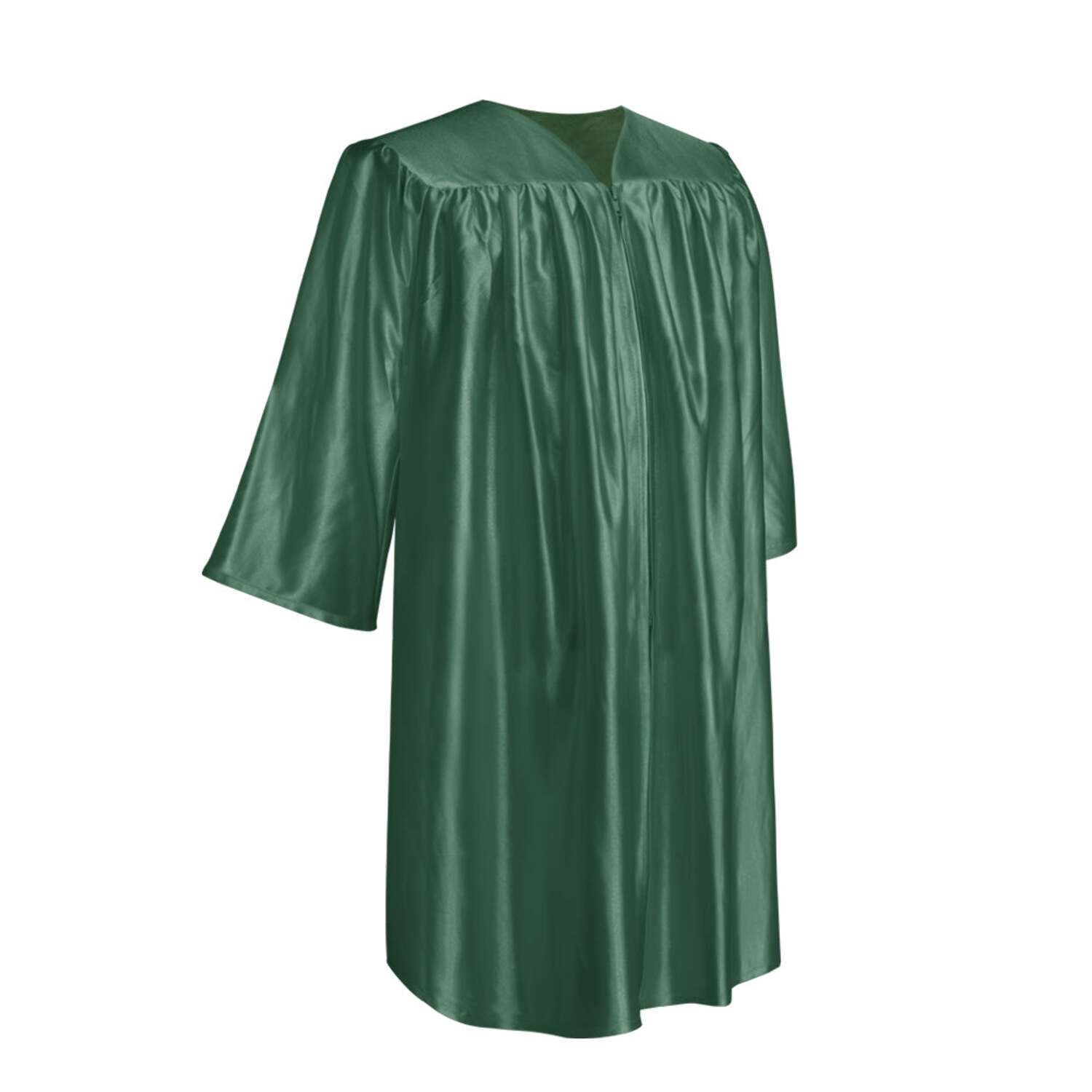Endea Graduation Shiny Hunter Green Graduation Gown for Preschool ...