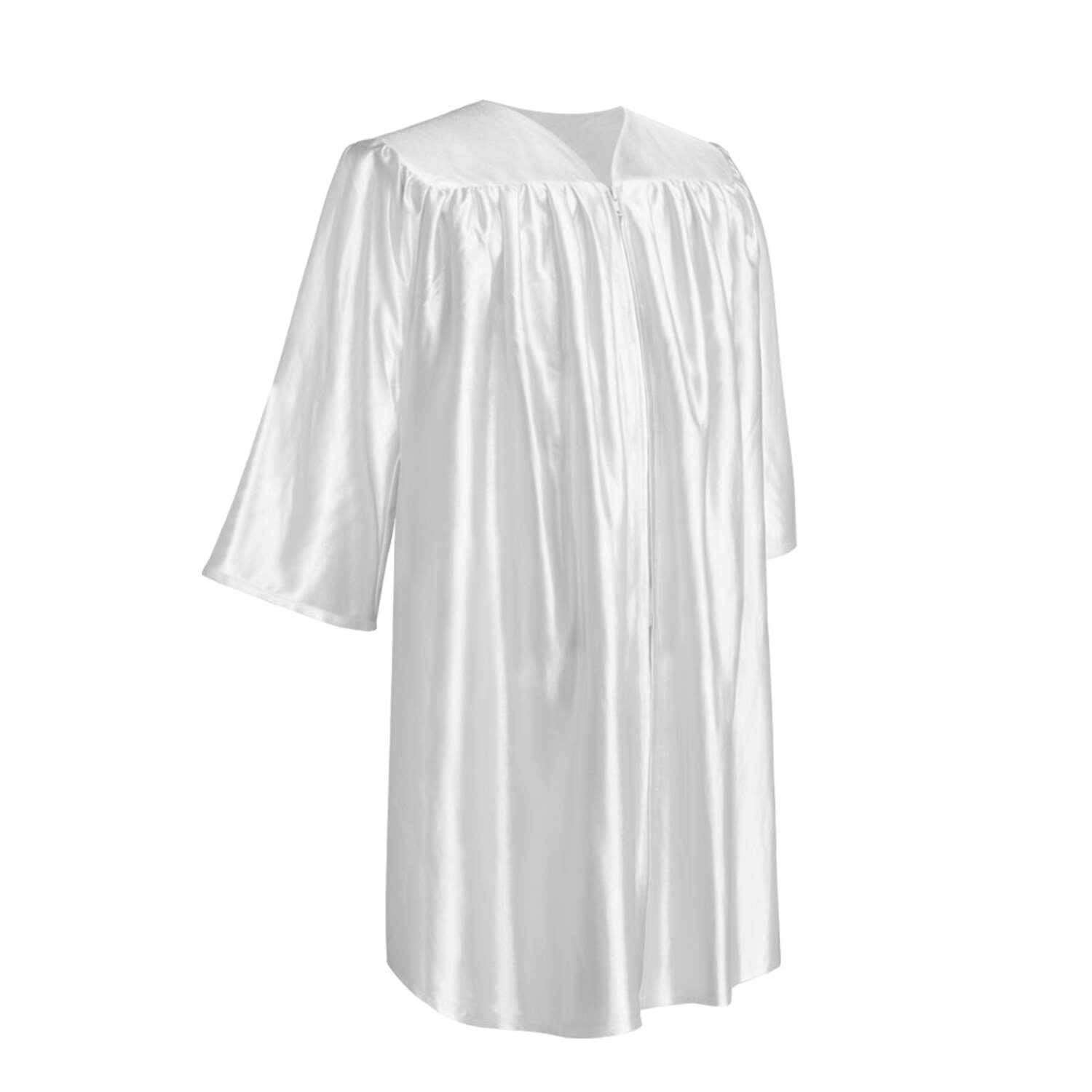 Endea Graduation Shiny White Graduation Gown for Preschool - Walmart.com