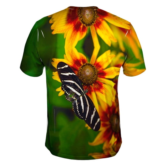 Endearing Striped Butterfly Mens T-Shirt All Over Print - Walmart.com