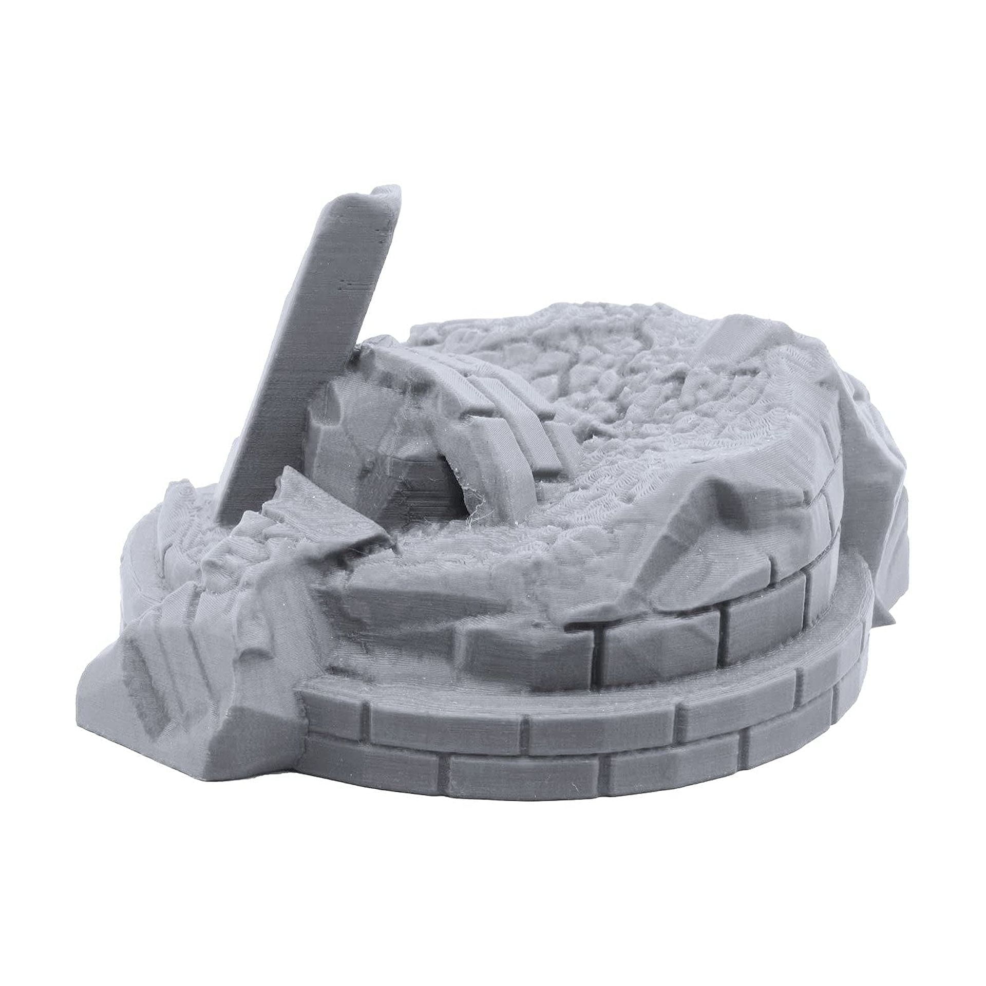 EnderToys Destroyed Watch Tower, Terrain Scenery for Tabletop 32mm ...