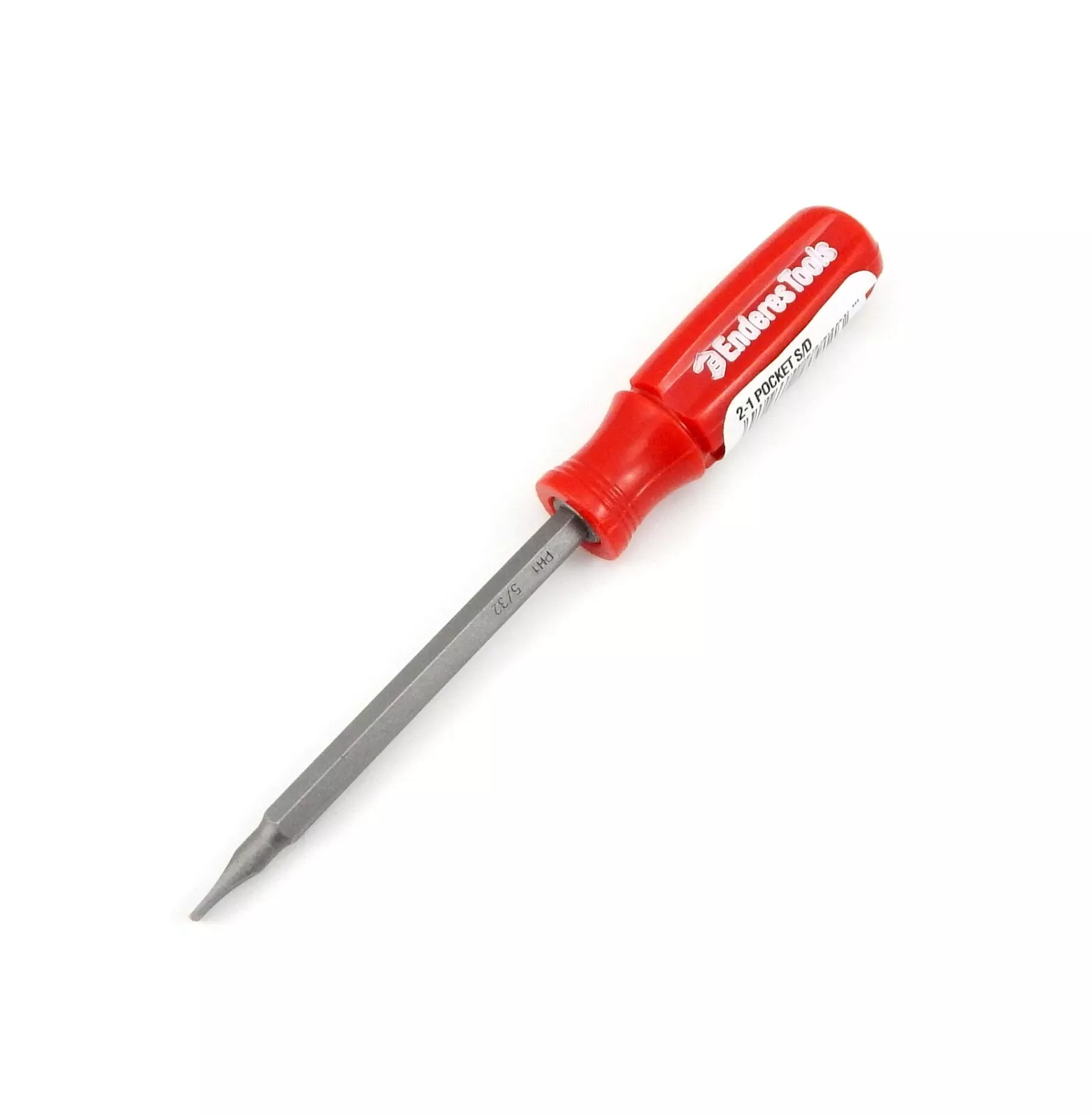 Enderes Tool Pocket 2 in 1 Red Screwdriver Phillips Flat Made In USA 2 ...