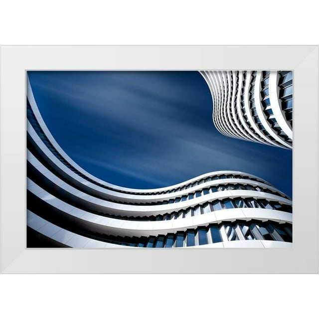 Endermann, Rolf 18x13 White Modern Wood Framed Museum Art Print Titled - Curved Architecture ...